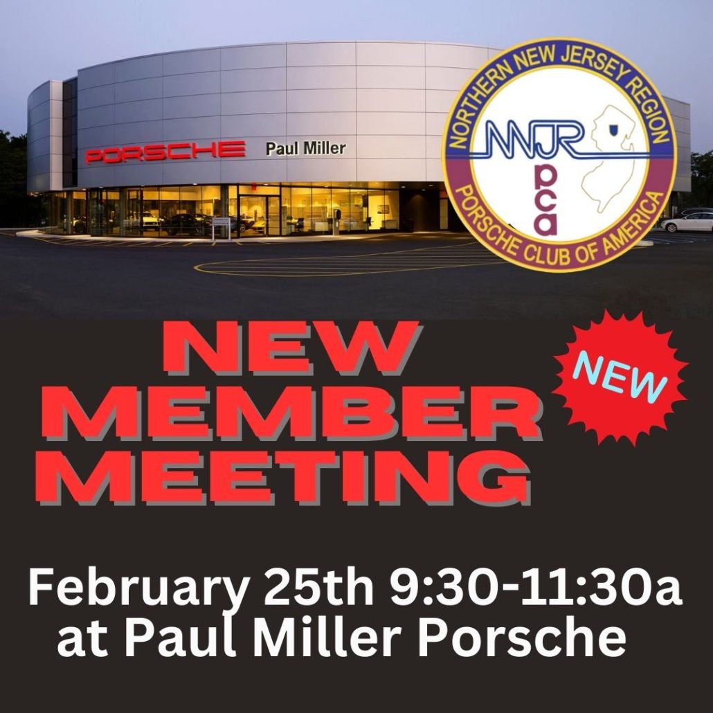 Calendars - NNJR - Porsche Club of America